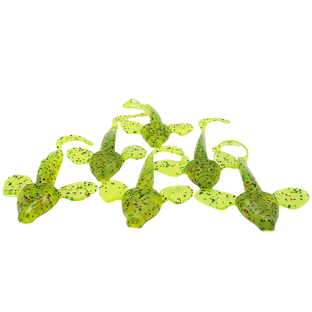 DOMINATOR FLATTY - LIME - The Ultimate Flathead Soft Plastic – Flicking ...